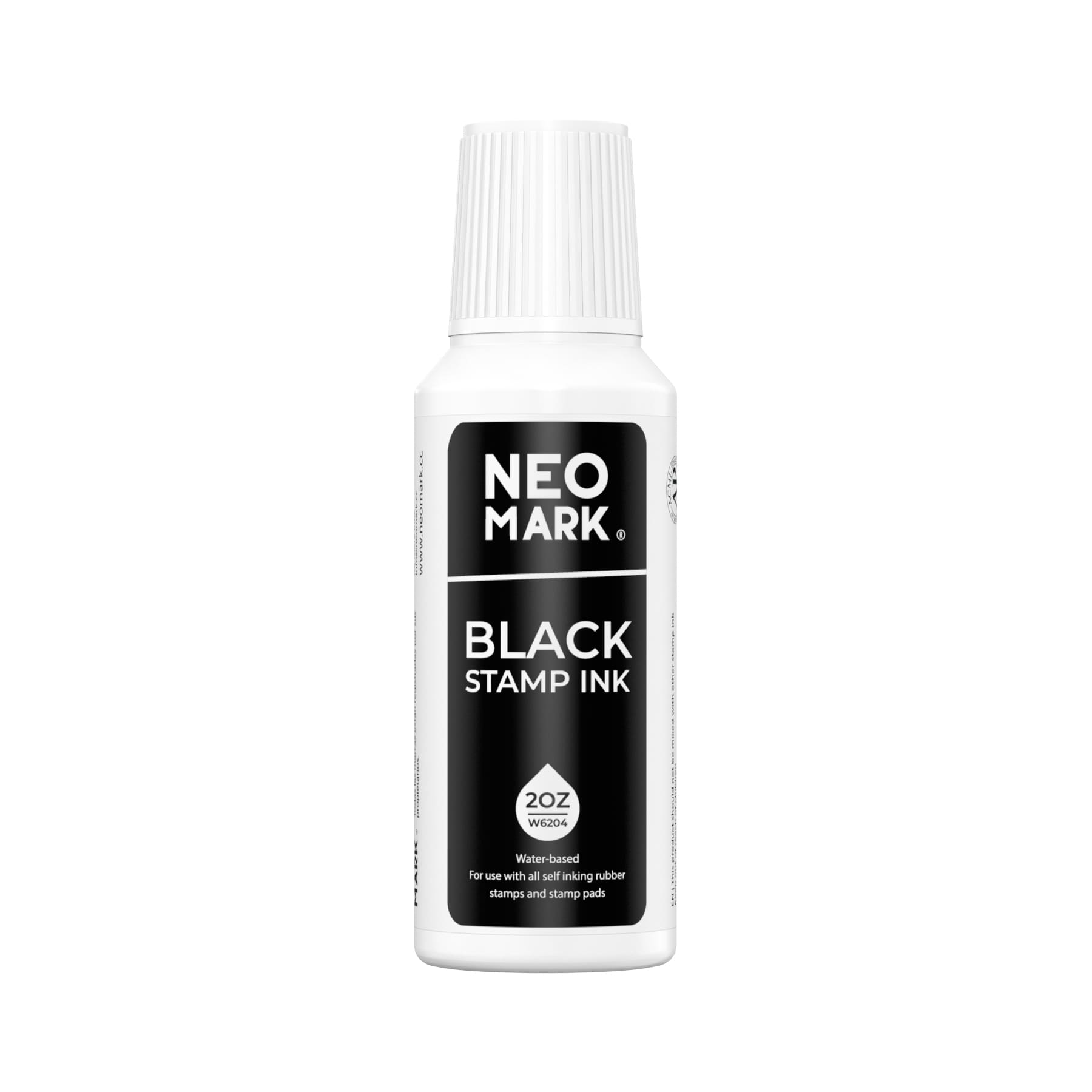 Neo Mark Black Premium Stamp Ink 2oz AP-Certified Non-Toxic Refill Ink